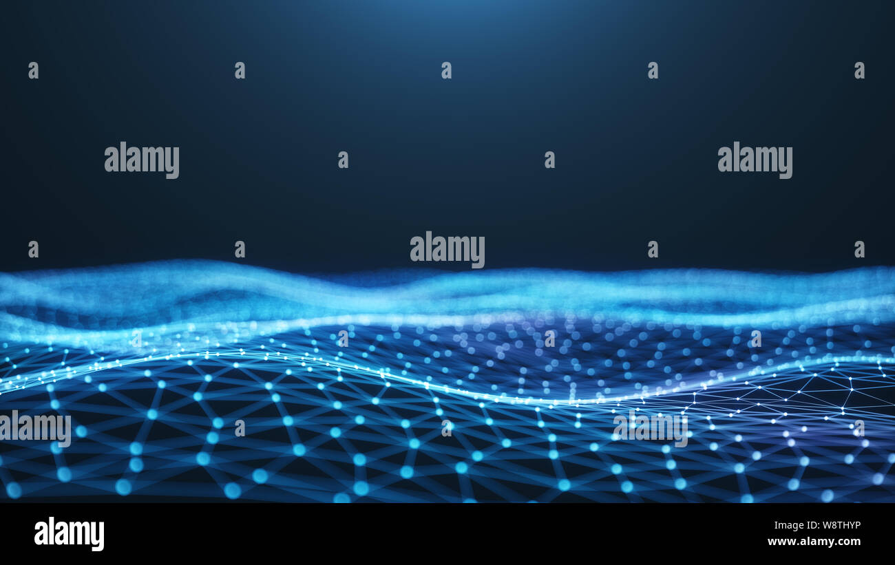 Internet Connection Technology Concept Cloud Computing Neural Communications Of A