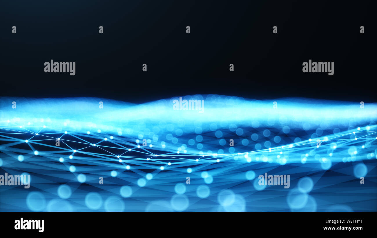 Internet Connection Technology Concept Cloud Computing Neural Communications Of A