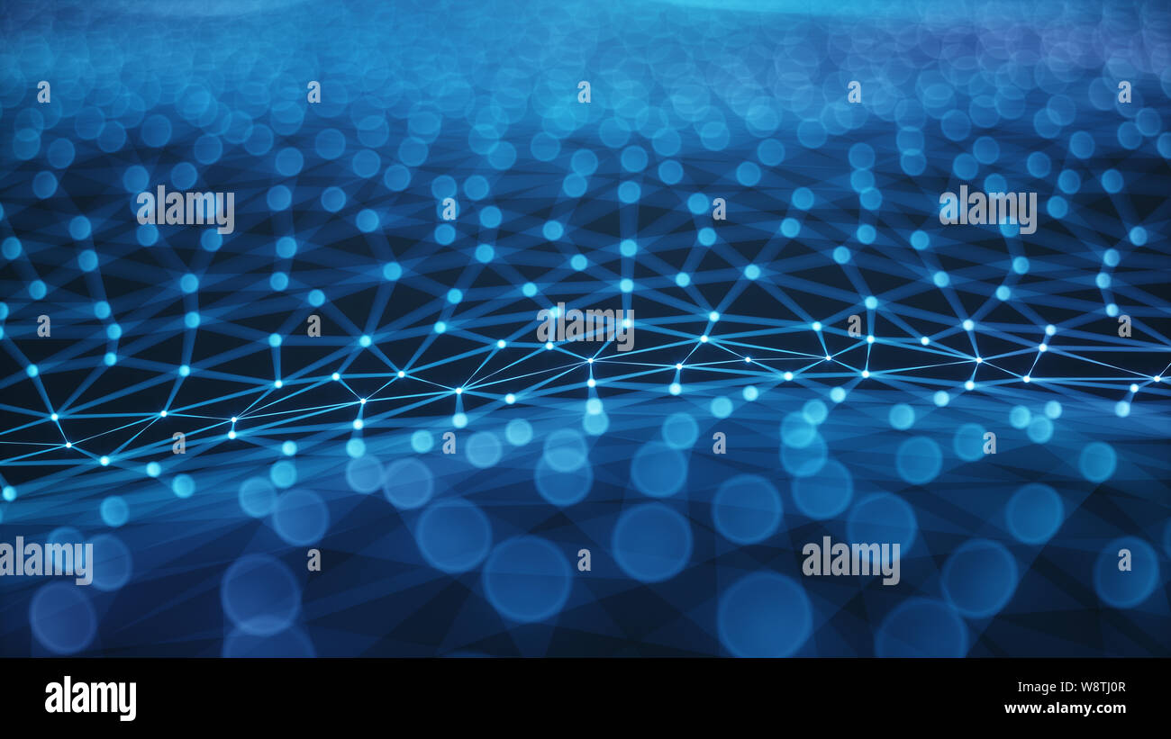 Internet Connection Technology Concept Cloud Computing Neural Communications Of A