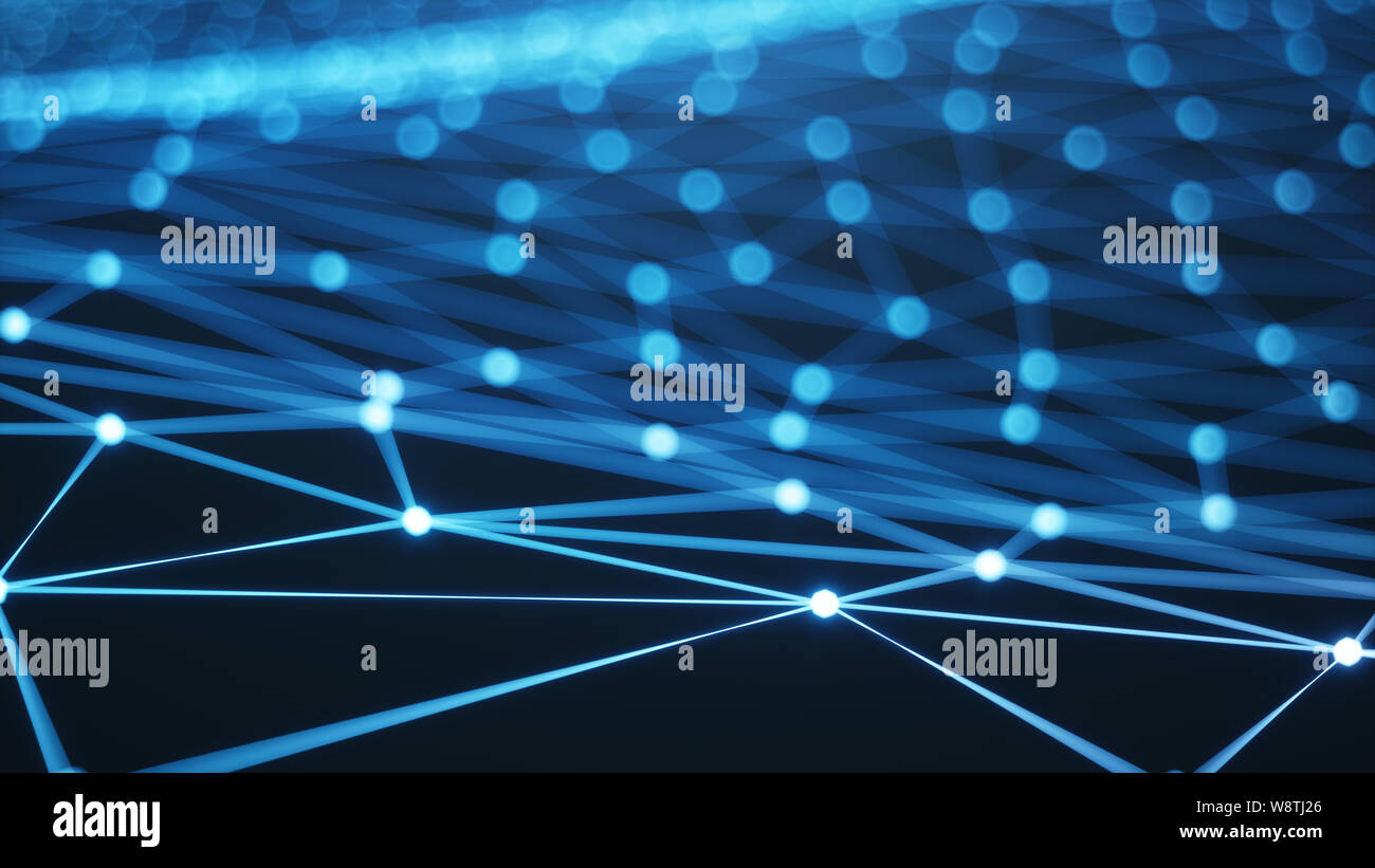 Internet Connection Technology Concept Cloud Computing Neural