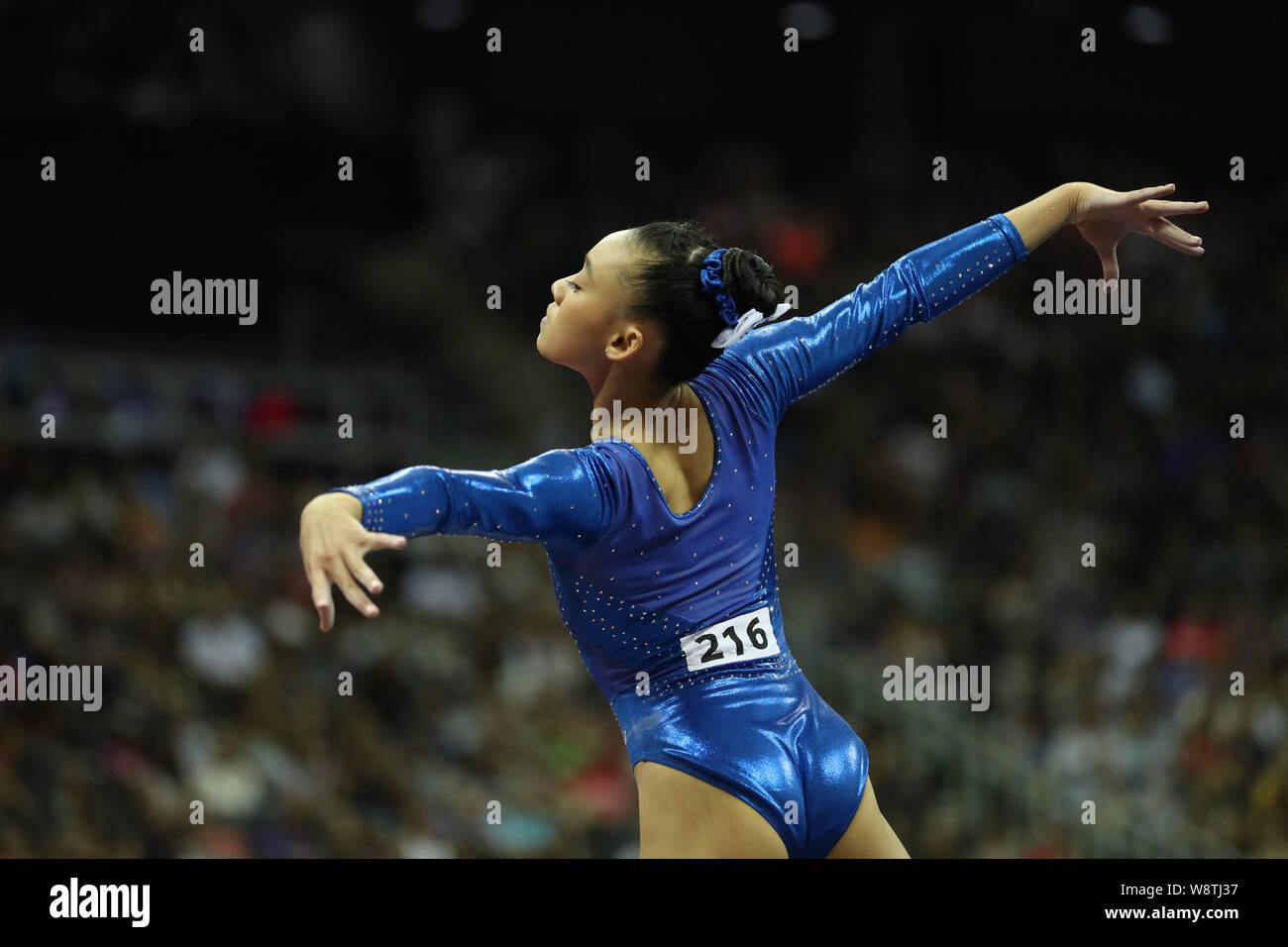 August 9, 2019: Gymnast Leanne Wong competes during day one of the ...