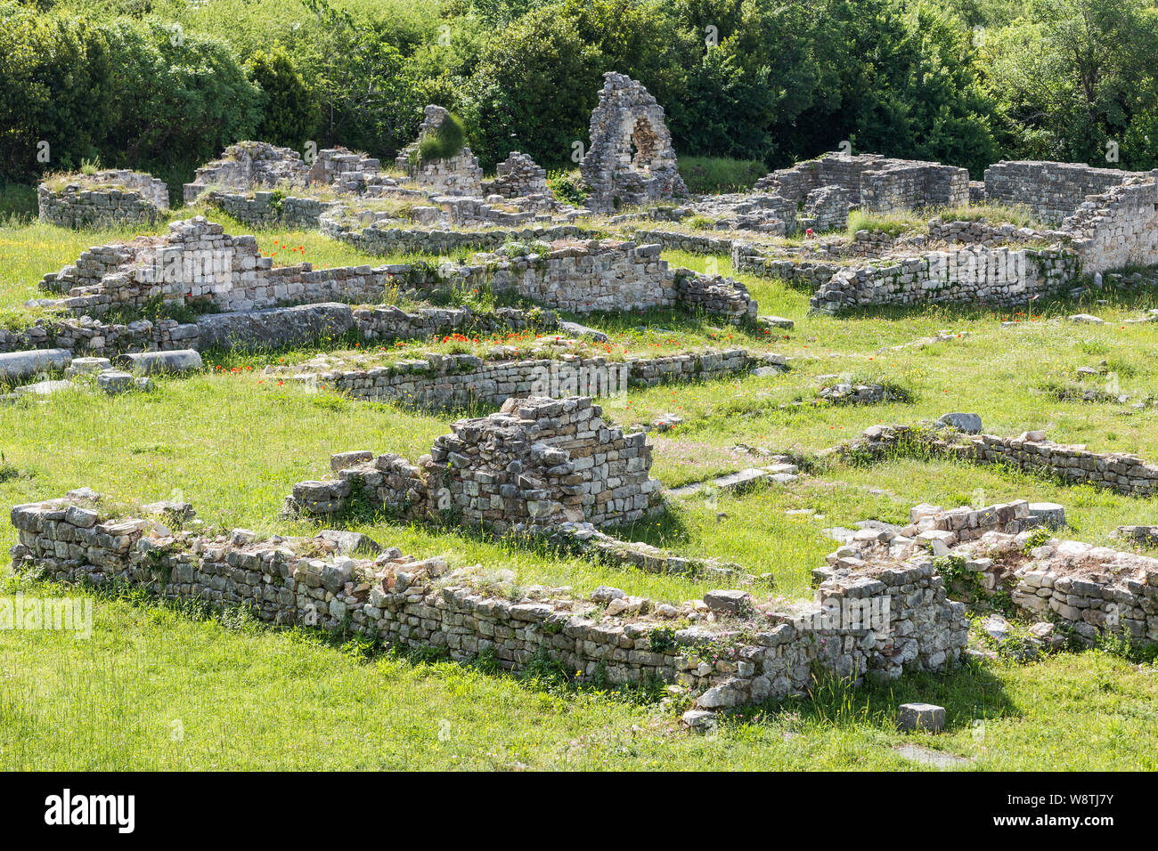 08 MAY 2019. Split, Croatia. Roman ruins of Salona at Solin, ancient ...