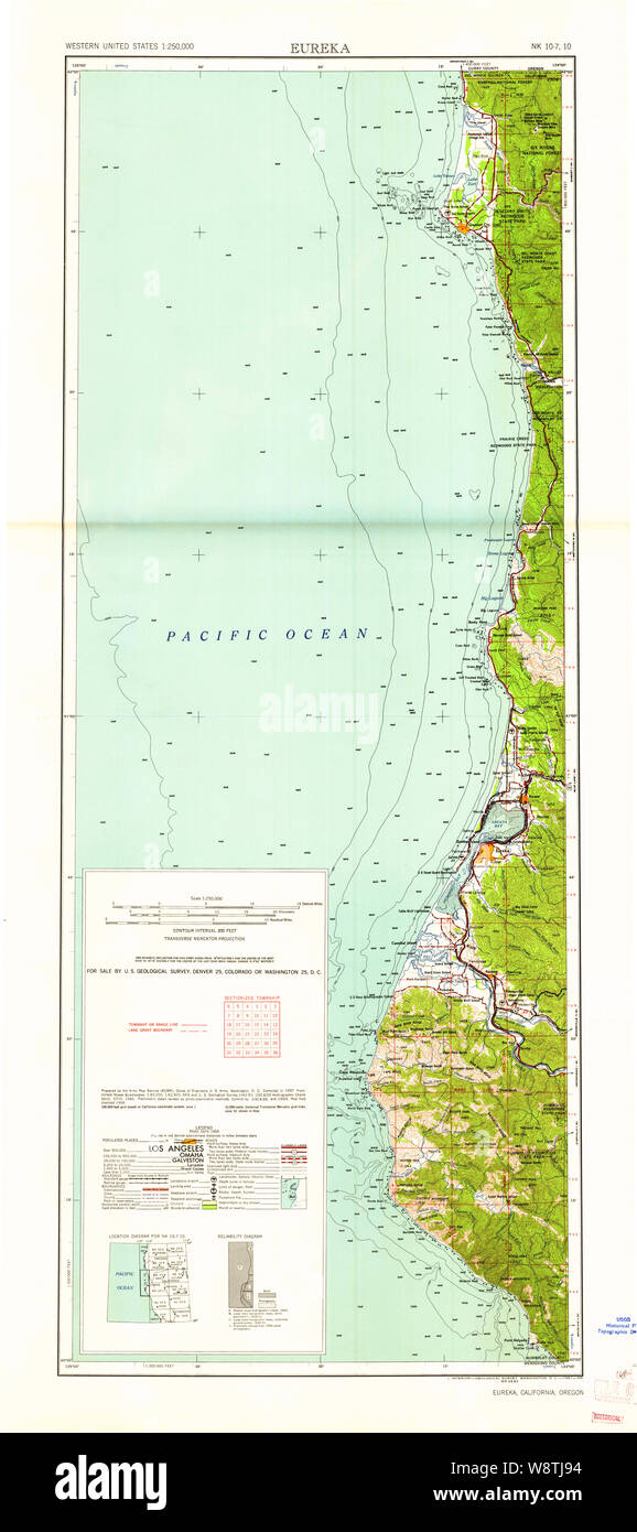 Map of eureka hi-res stock photography and images - Alamy