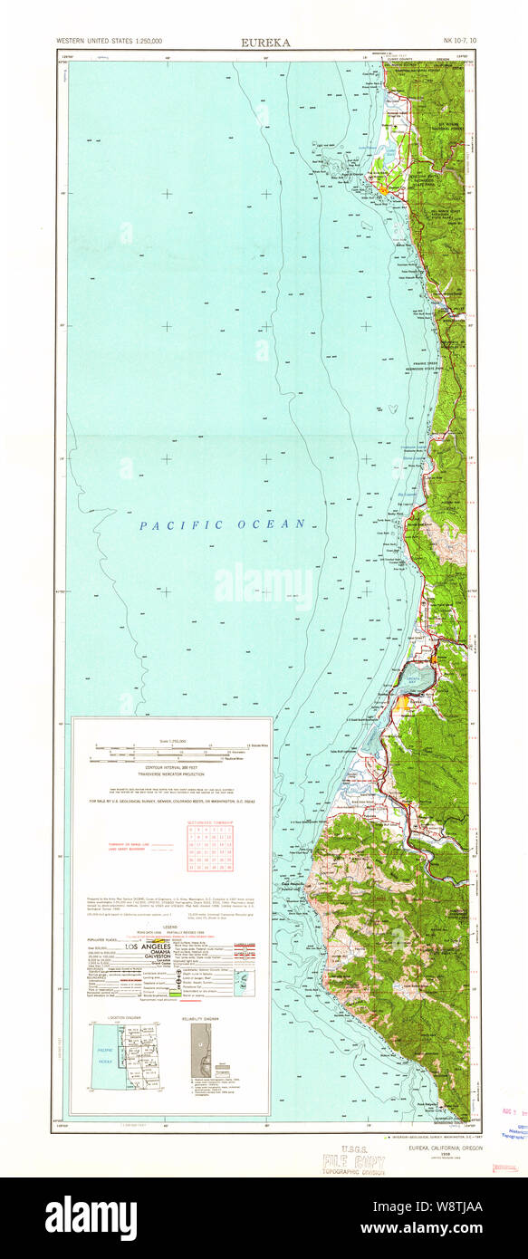 Map of eureka hi-res stock photography and images - Alamy