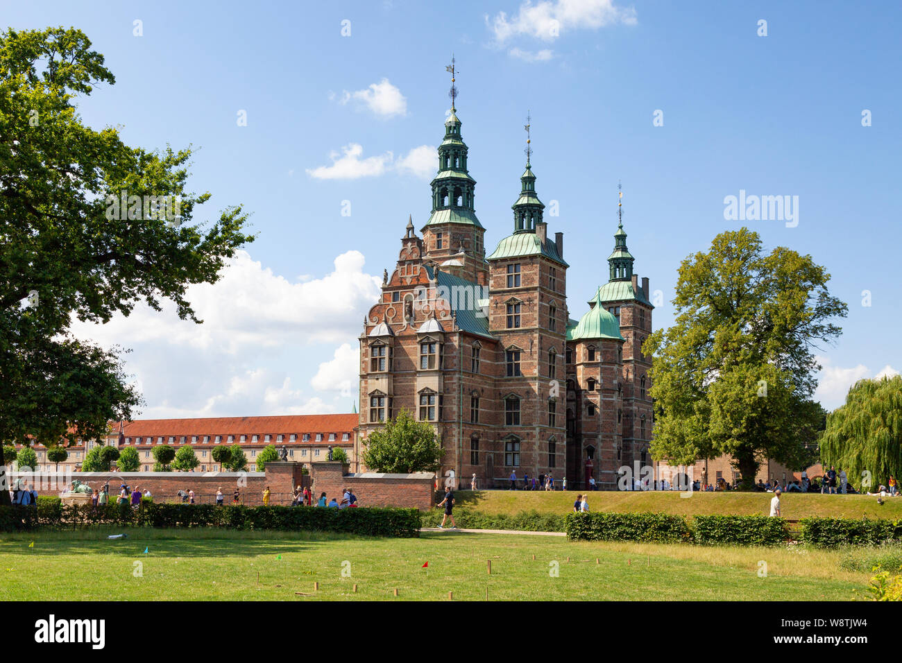 Rosenborg Castle Copenhagen, a 17th century palace in Copenhagen city ...
