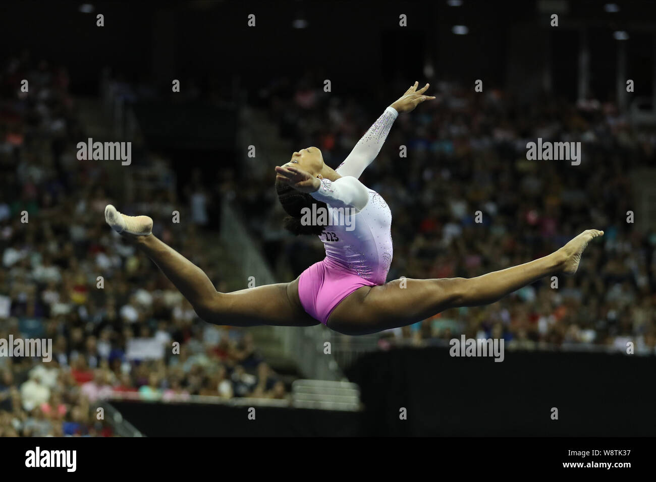 August 9, 2019: Gymnast Sloane Blakely competes during day one of the ...