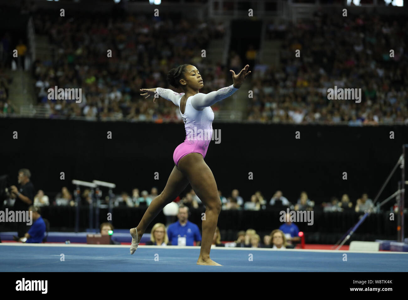August 9, 2019: Gymnast Sloane Blakely competes during day one of the ...
