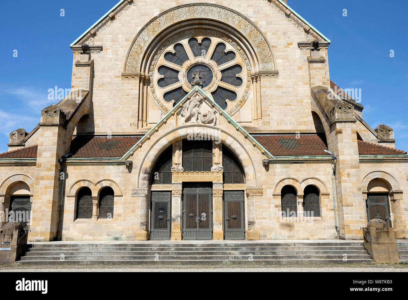 A general view of St. Paul’s church, a reformed church in Basel ...