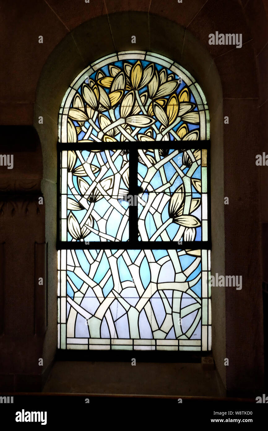 A window of St. Paul’s church in Basel, Switzerland Stock Photo - Alamy