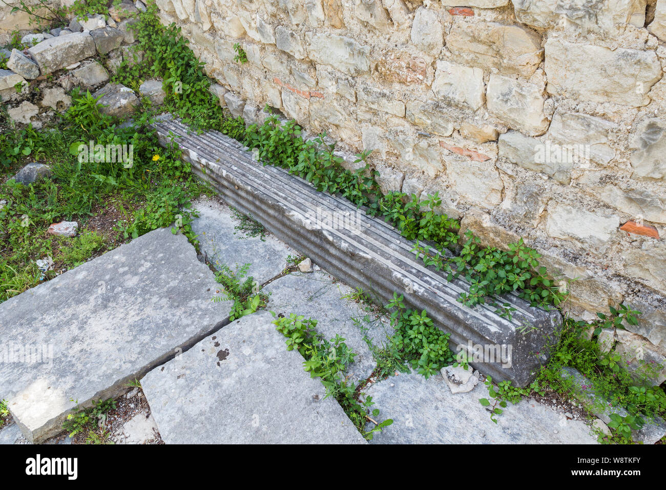 08 MAY 2019. Split, Croatia. Roman ruins of Salona at Solin, ancient ...