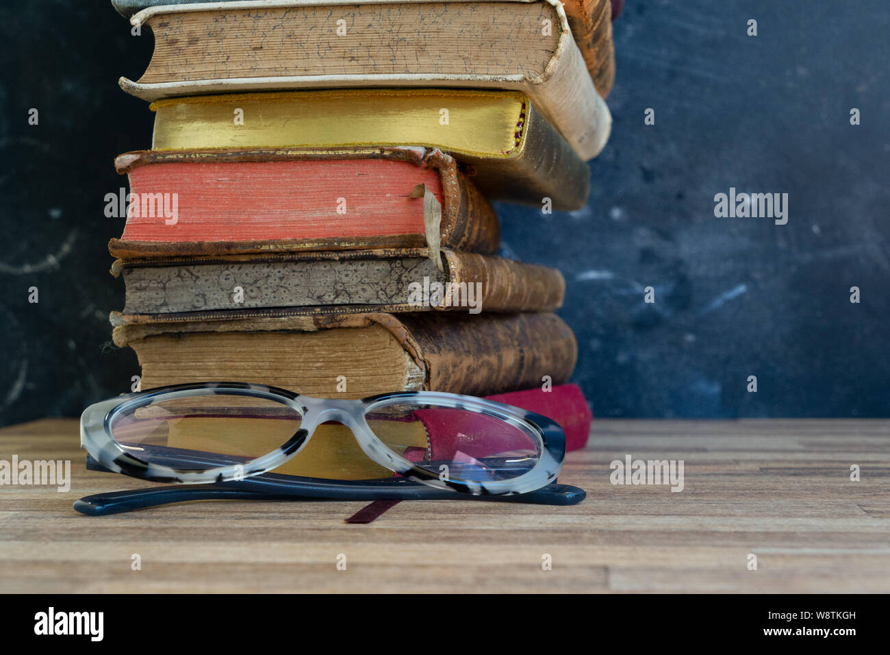 Pile of old books Stock Photo - Alamy