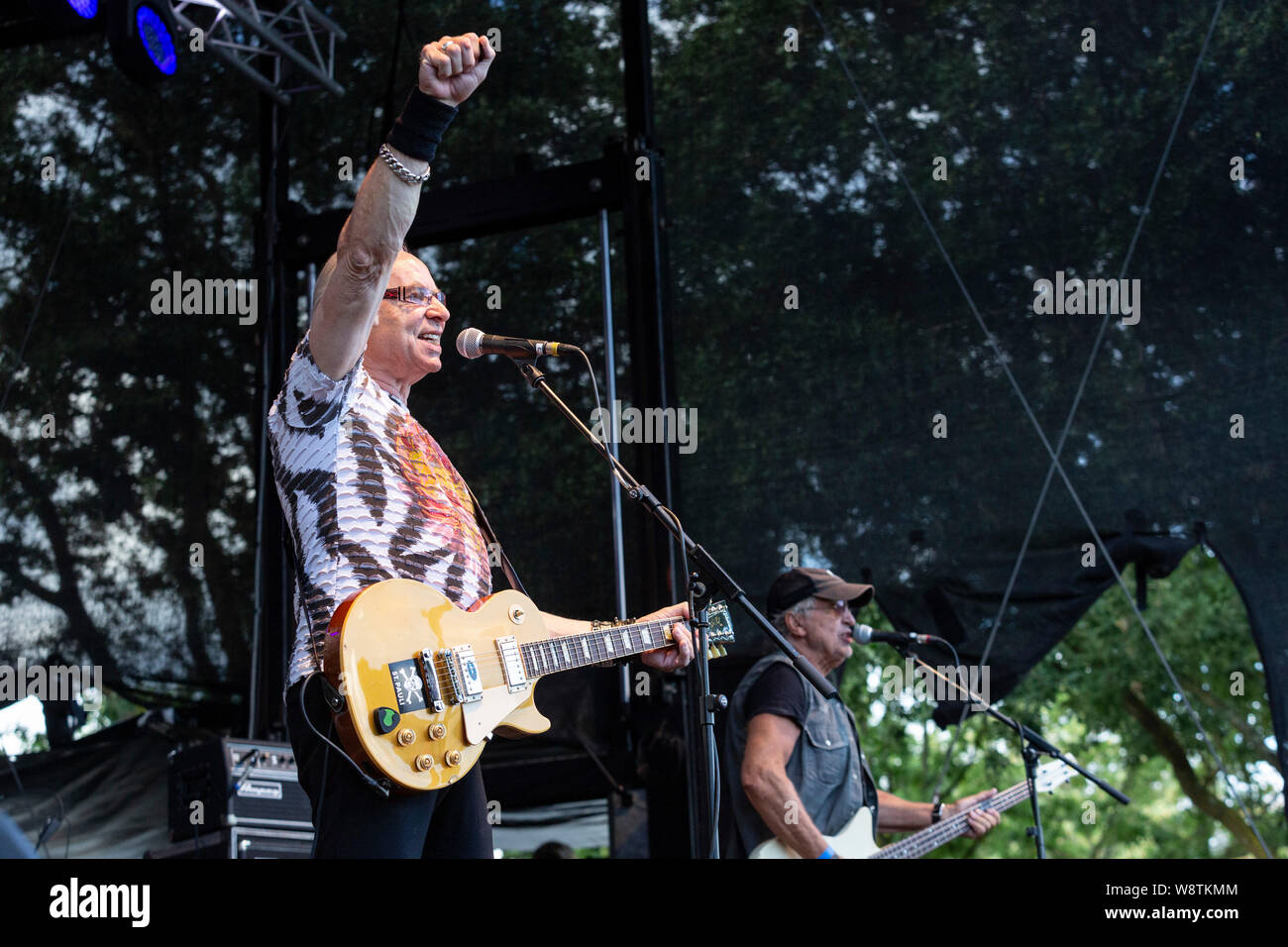 German rock band The Rattles performing at Ruhrbühne 2019. Pictured ...