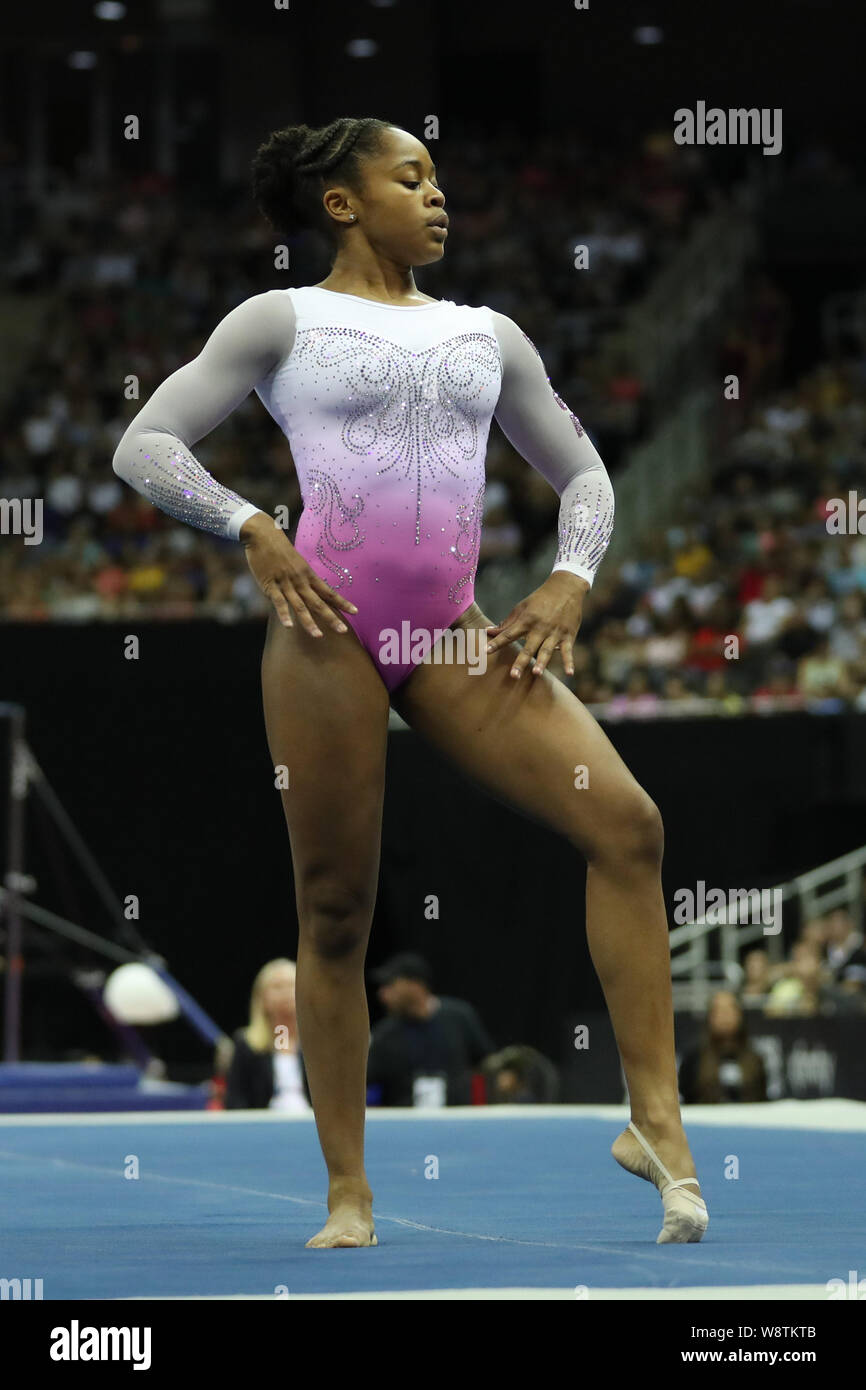 August 9, 2019: Gymnast Sloane Blakely competes during day one of the ...