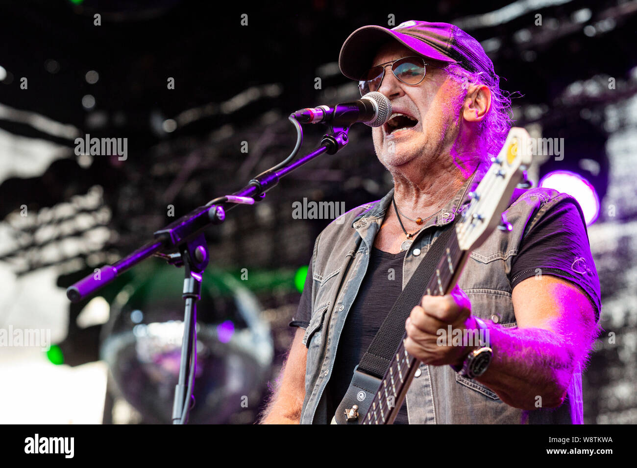 German rock band The Rattles performing at Ruhrbühne 2019. Pictured ...