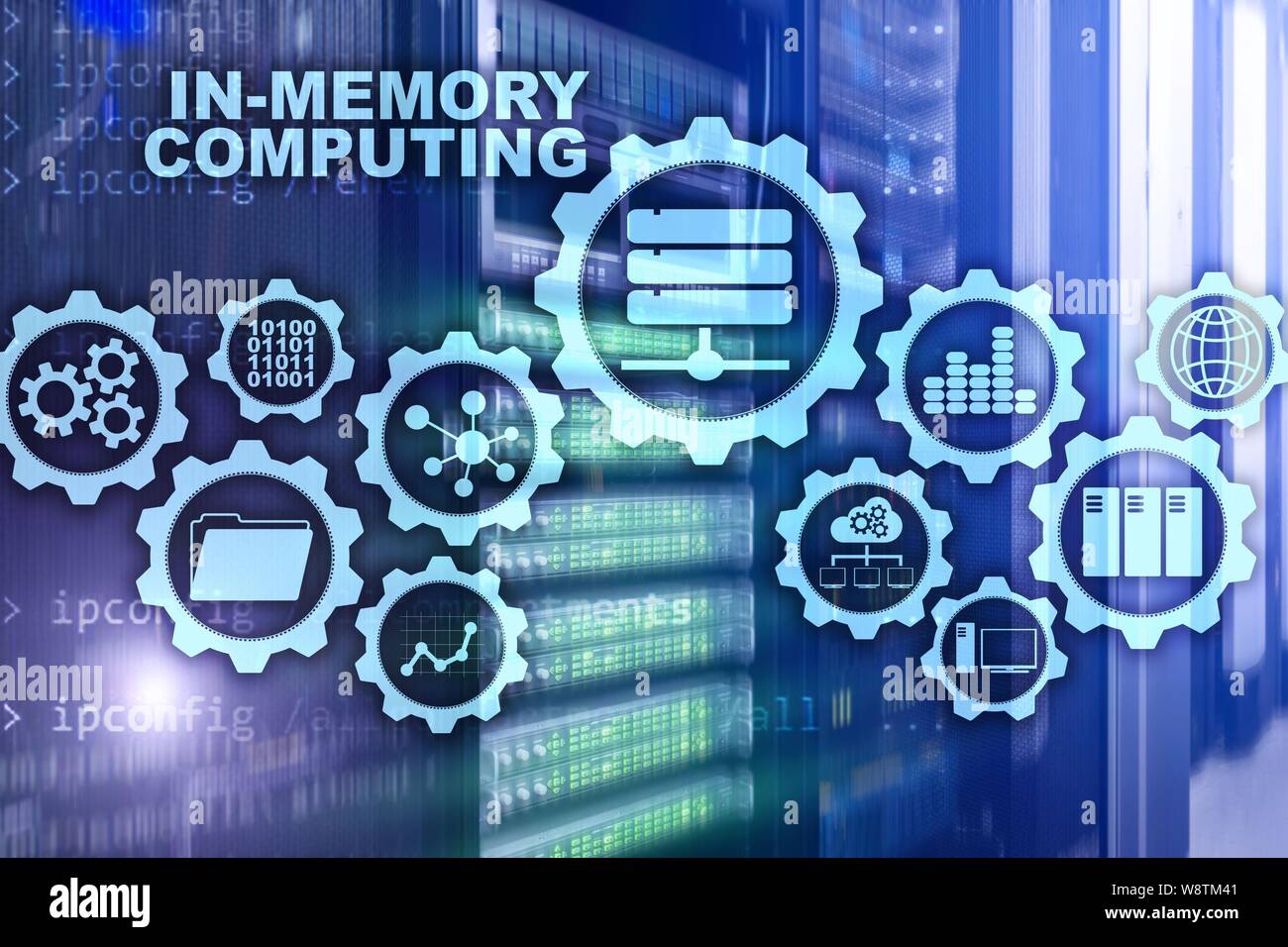 In-Memory Computing. Technology Calculations Concept. High-Performance ...