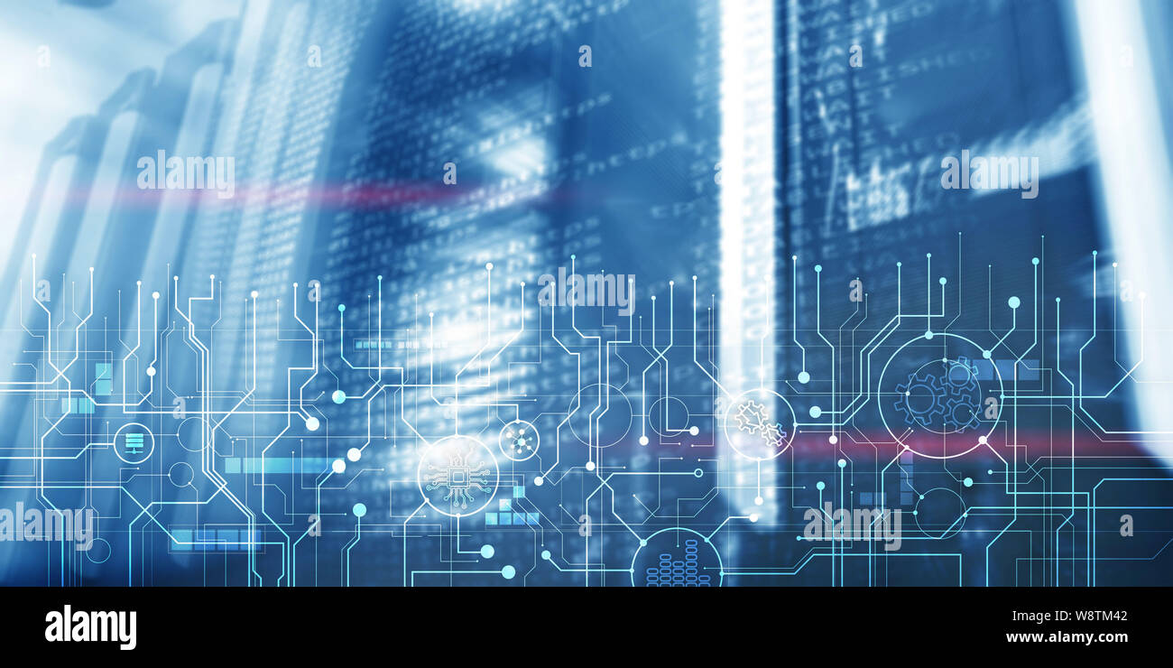 Schematic electronic draft server room information communication ...