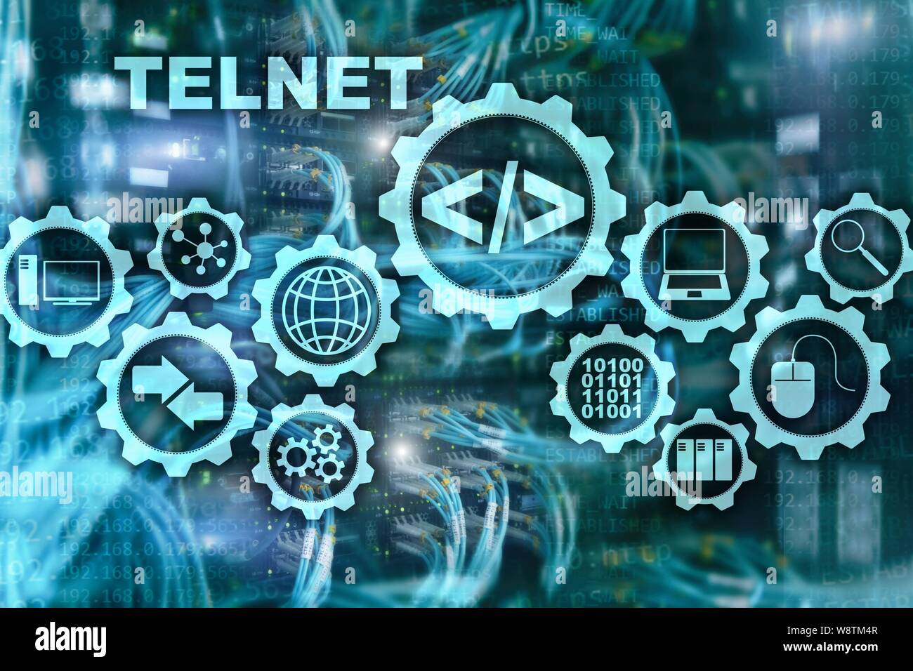 Teletype Network Protocol. Telnet Virtual terminal client. Internet and ...