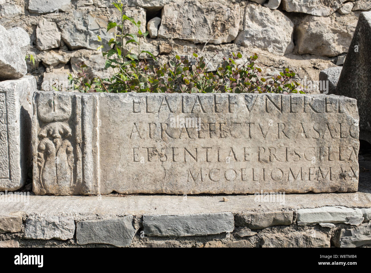 08 MAY 2019. Split, Croatia. Roman ruins of Salona at Solin, ancient ...