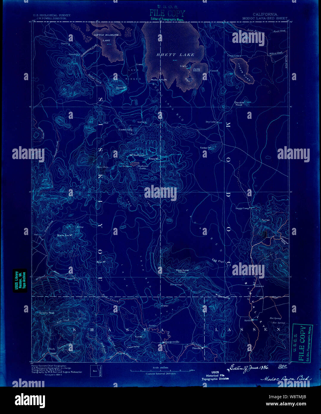 Modoc map hi-res stock photography and images - Alamy