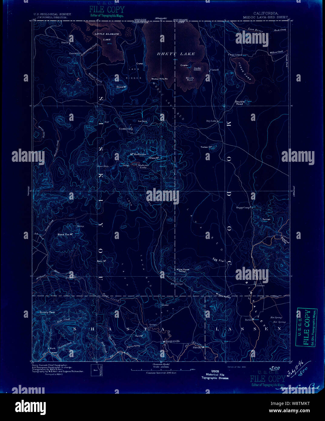 Modoc map hi-res stock photography and images - Alamy