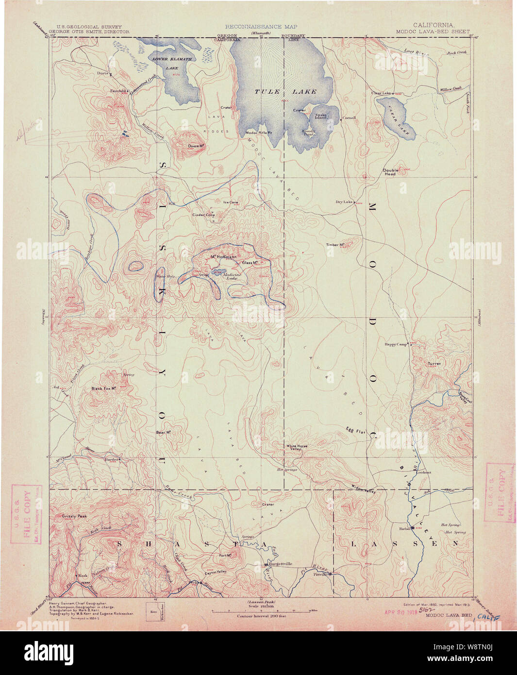 Modoc map hi-res stock photography and images - Alamy