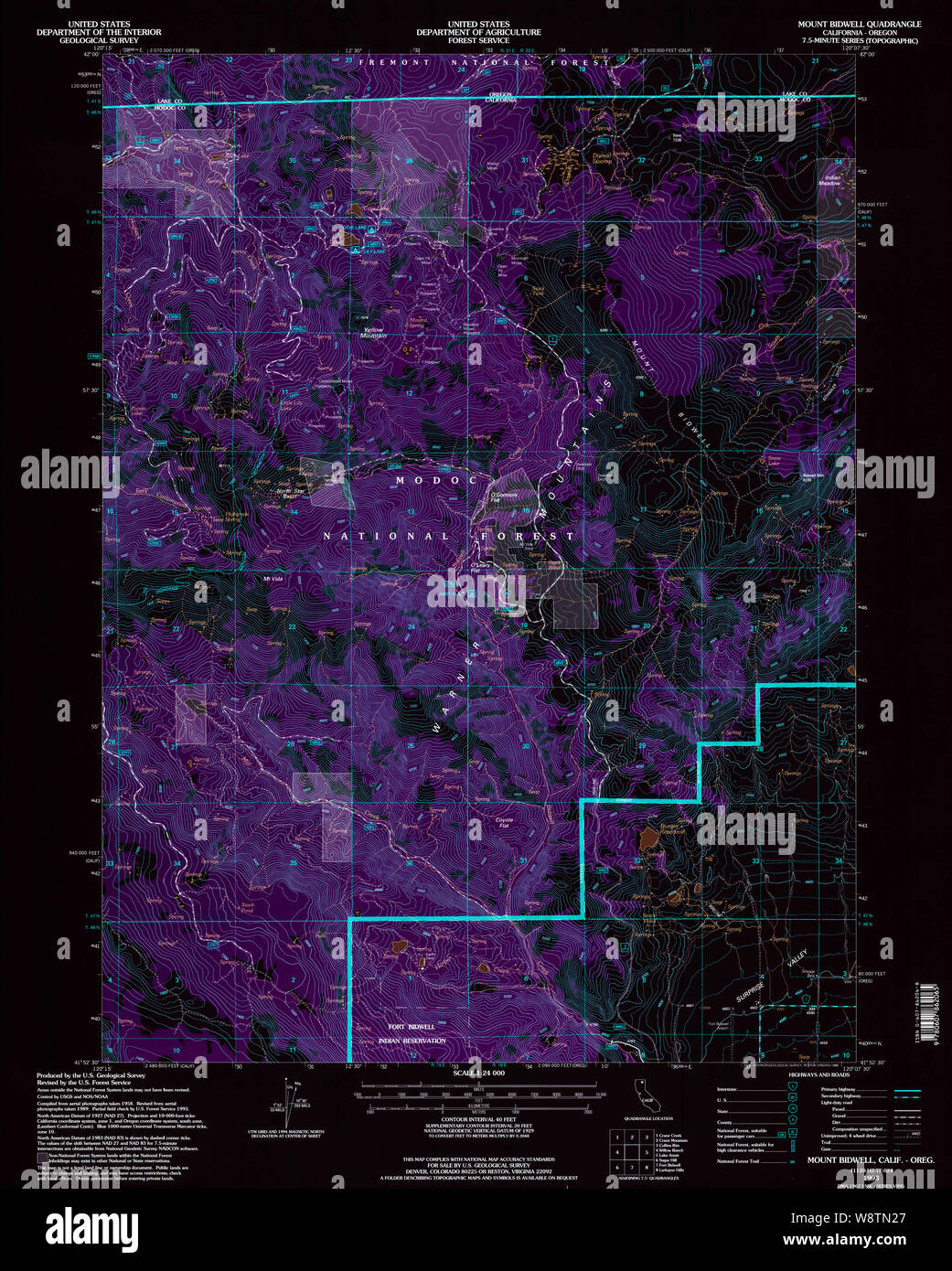 Map of bidwell hi-res stock photography and images - Alamy