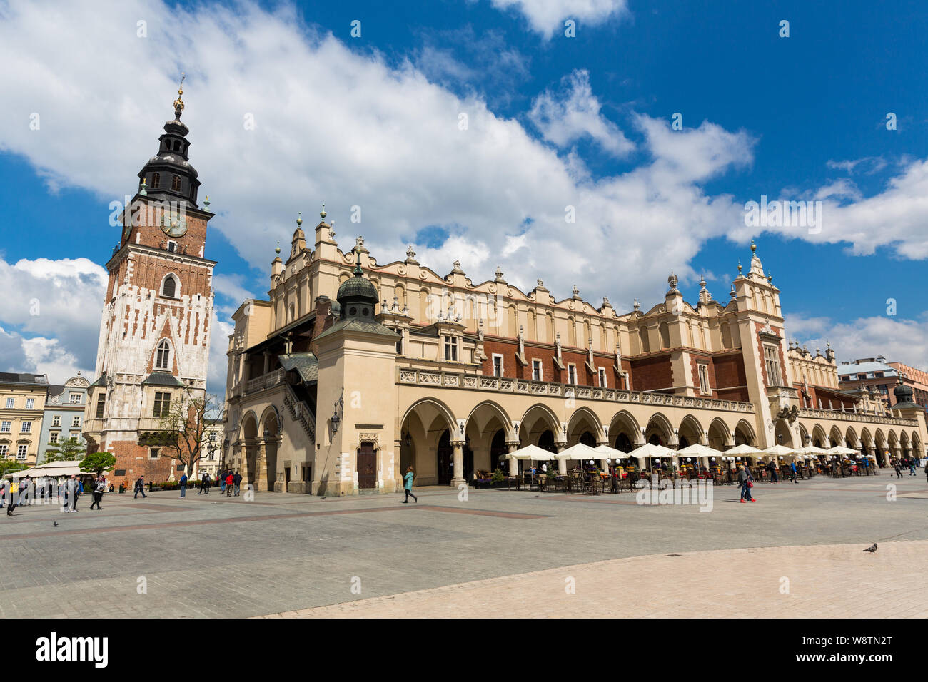 Building of ancient bazaar, Krakow, Poland Stock Photo - Alamy