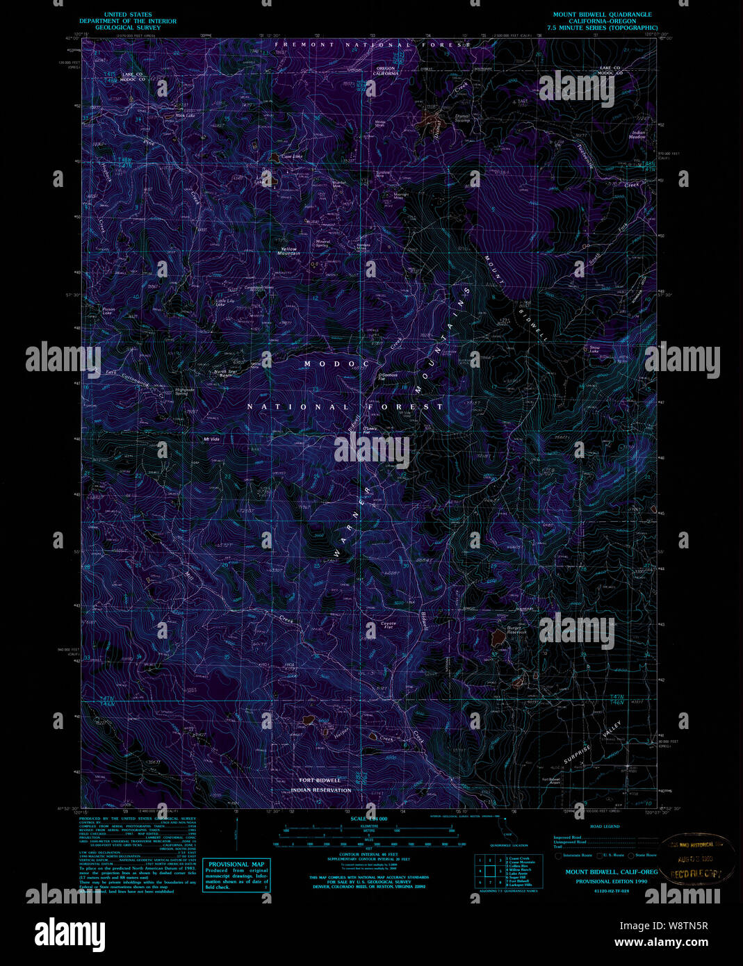 Map of bidwell hi-res stock photography and images - Alamy