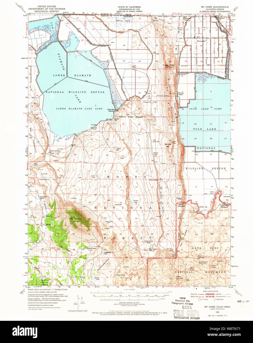 California map 1950 hi-res stock photography and images - Alamy