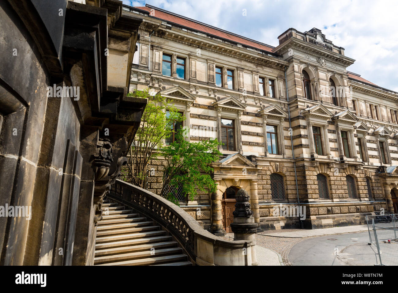 Buildings with ancient architecture, European town Stock Photo - Alamy