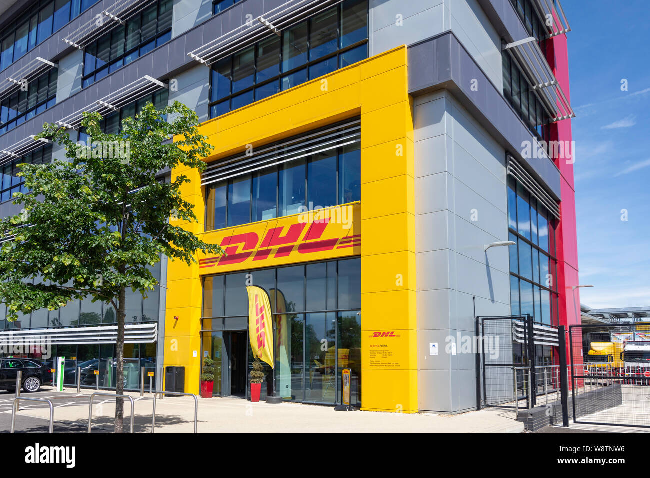 Entrance to DHL Express Headquarters, Southern Hub Unit 1, Horton Road ...