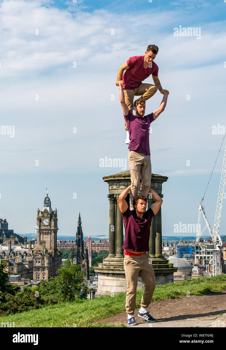 Louis Gift, Charlie Wheeller, Beren d'Amico of Barely Methodical Troupe ...