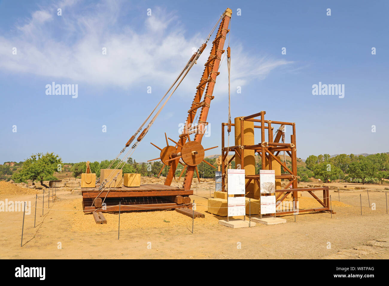 Method of construction of Greek temples with wooden crane in the Valley ...