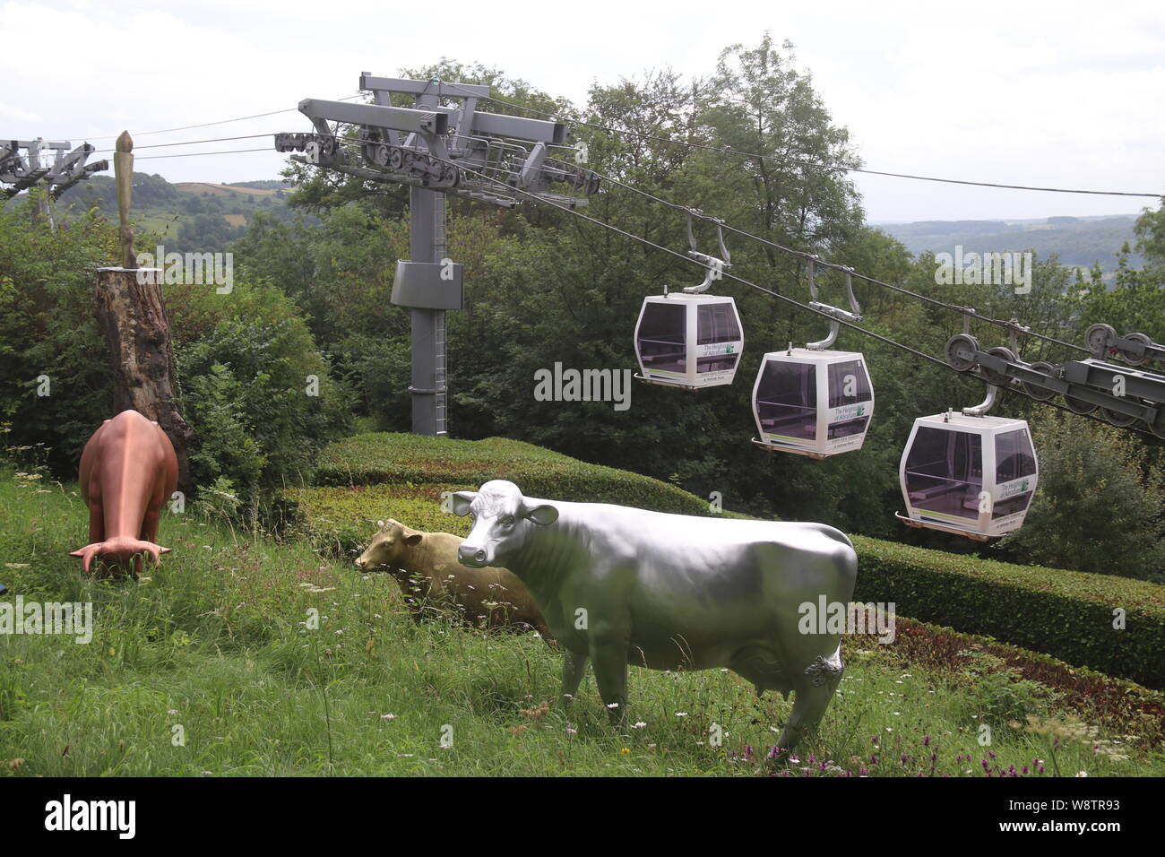 HEIGHTS OF ABRAHAM CABLE CAR IN MATLOCK DERBYSHIRE Stock Photo - Alamy