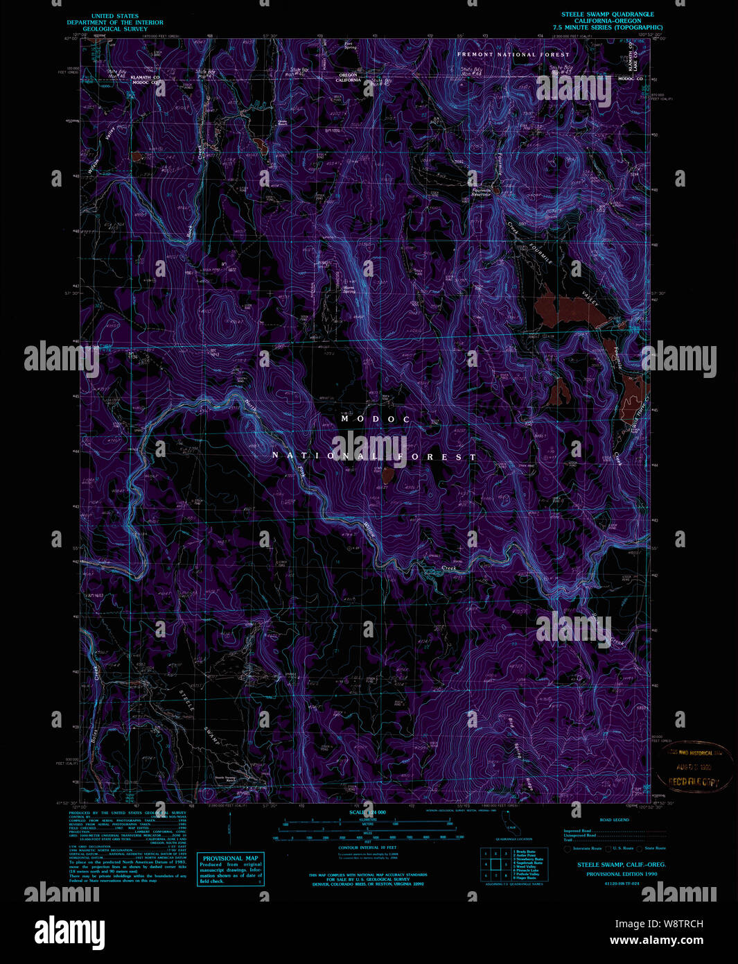 Map of steele hi-res stock photography and images - Alamy