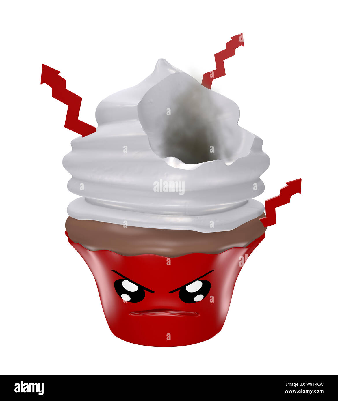 Angry face emoticon in Cut Out Stock Images & Pictures - Alamy