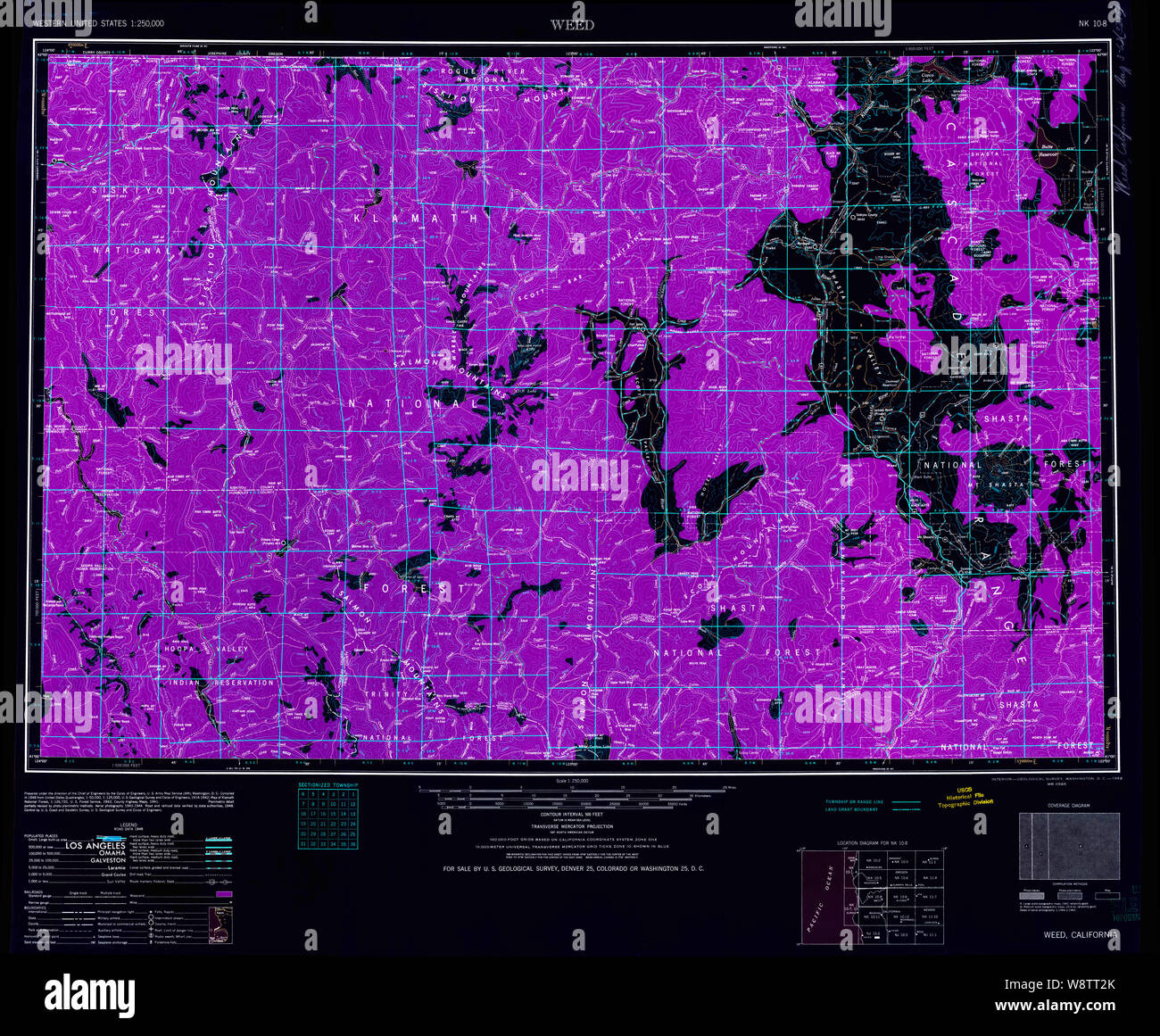 Map of weed california hi-res stock photography and images - Alamy