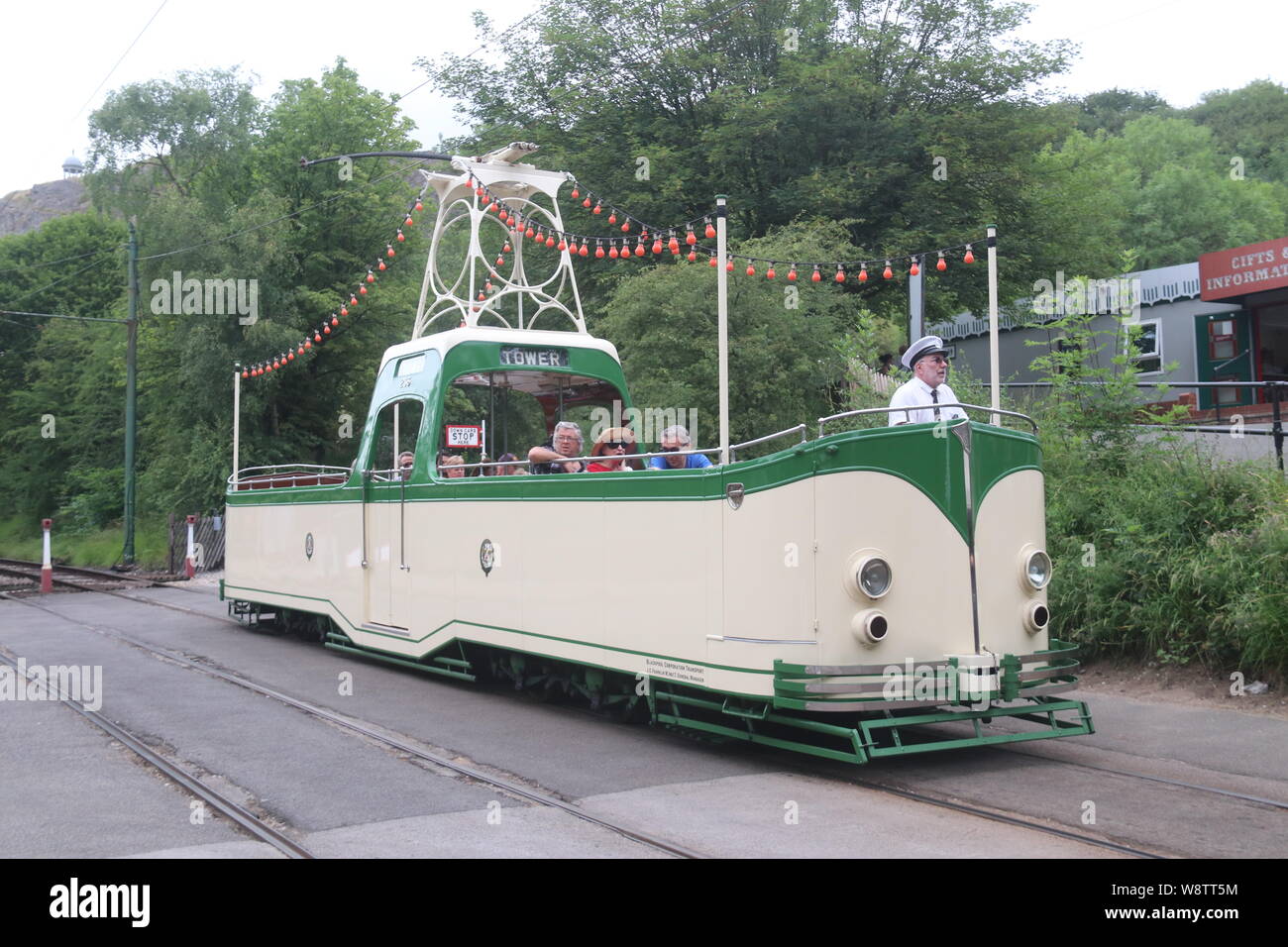 CRICH TRAMWAY VILLAGE MUSEUM IN DERBYSHIRE Stock Photo - Alamy