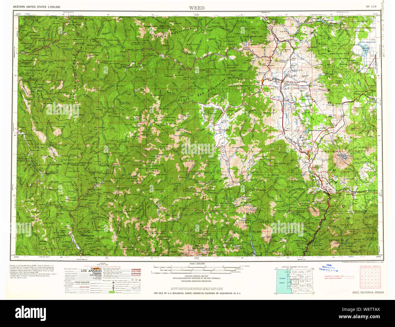 Map of weed california hi-res stock photography and images - Alamy