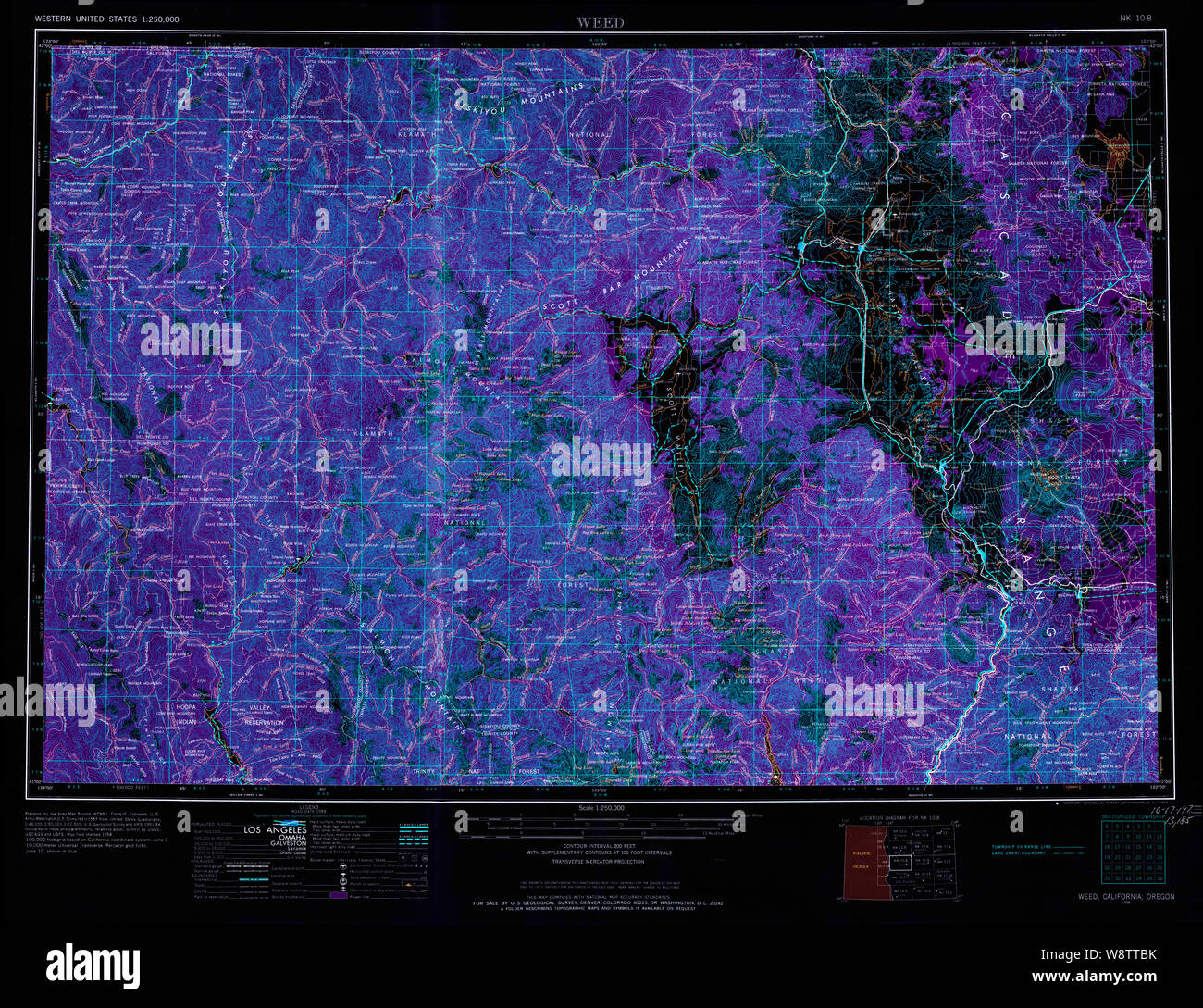 Map of weed california hi-res stock photography and images - Alamy