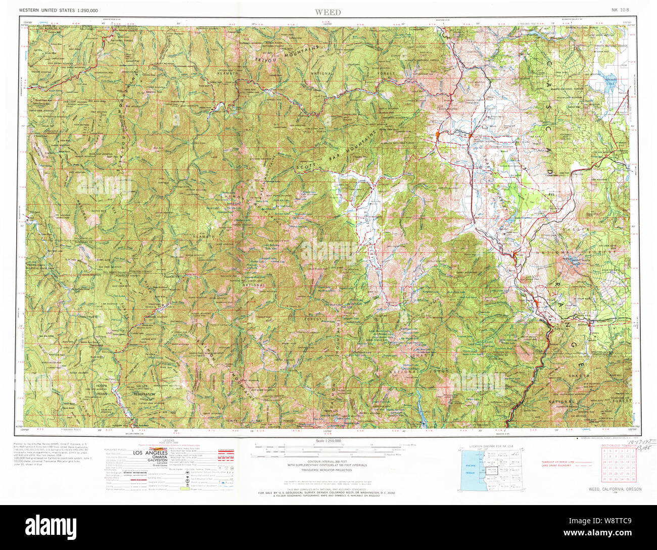 Map of weed california hi-res stock photography and images - Alamy