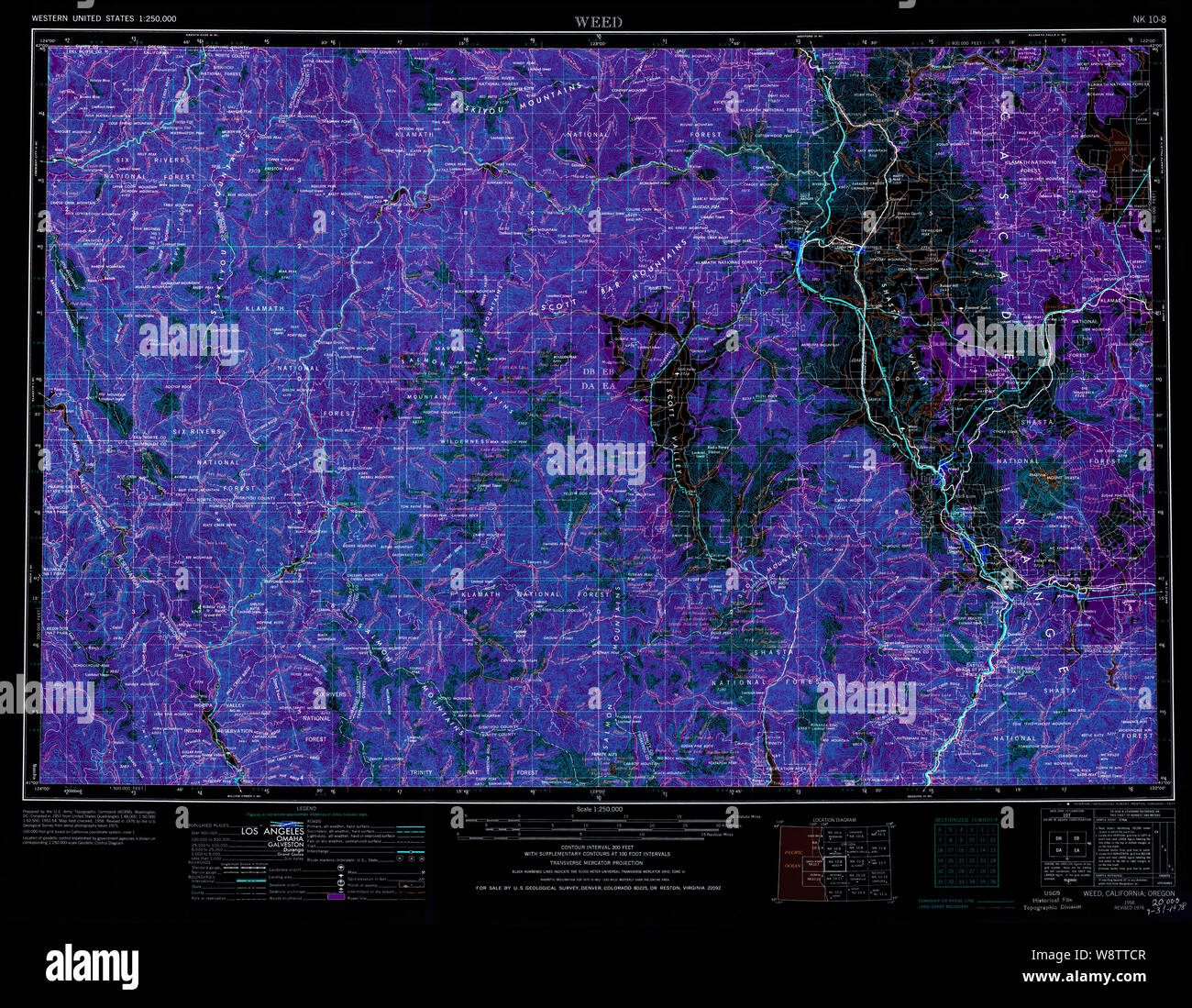 Map of weed california hi-res stock photography and images - Alamy