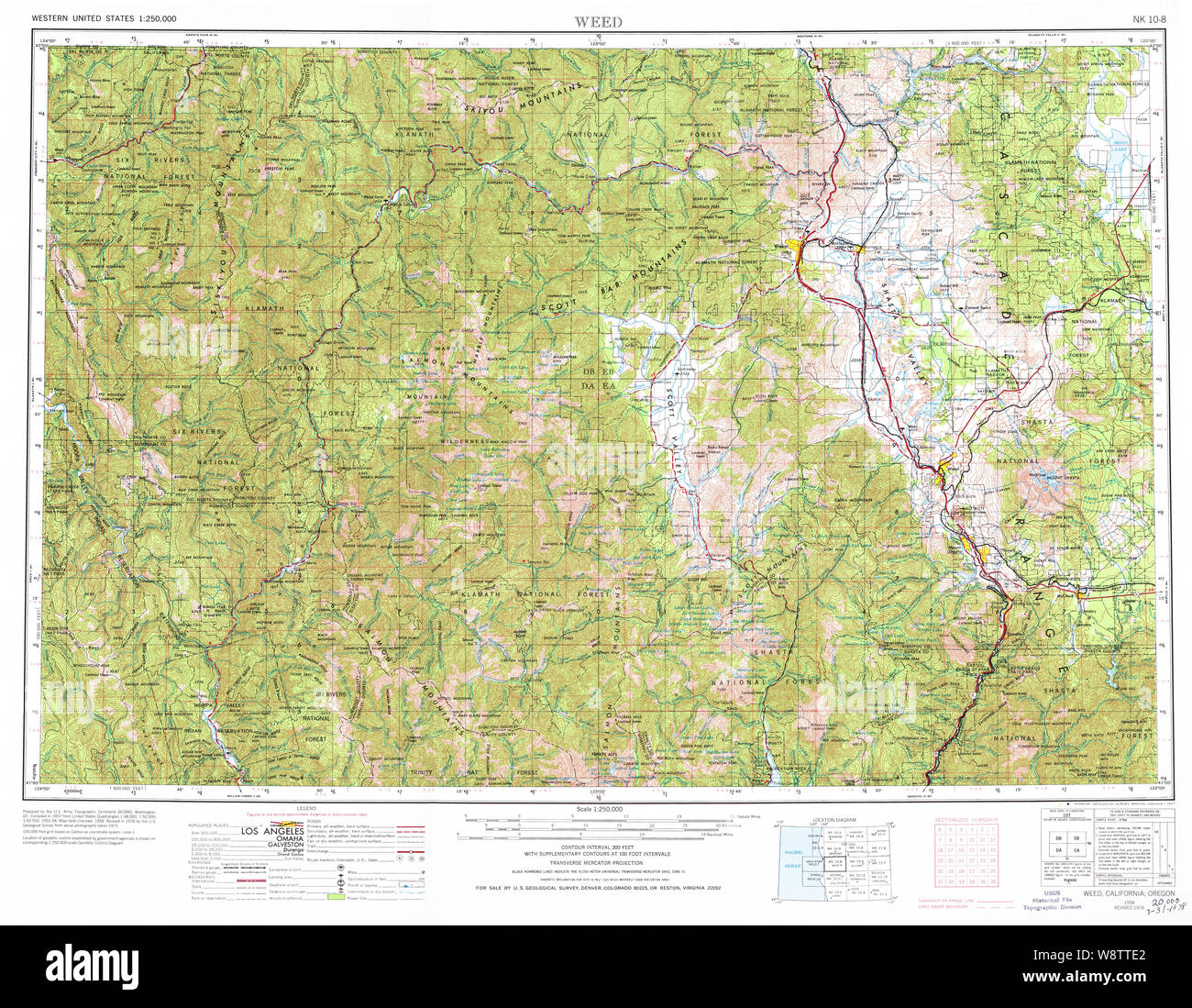 Map of weed california hi-res stock photography and images - Alamy