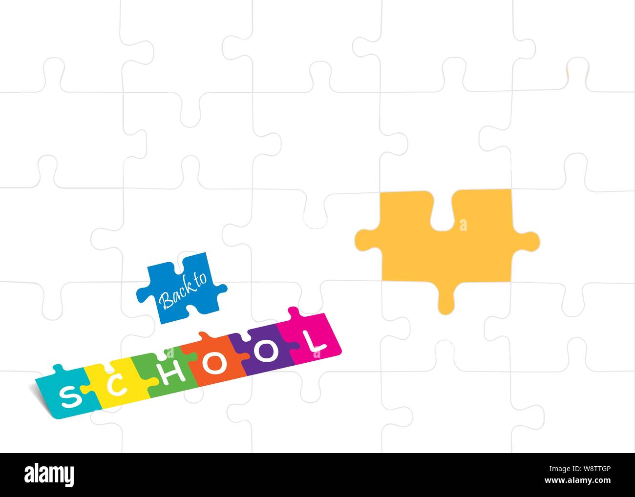 Back to school concept template vector of 3d inscription SCHOOL on ...