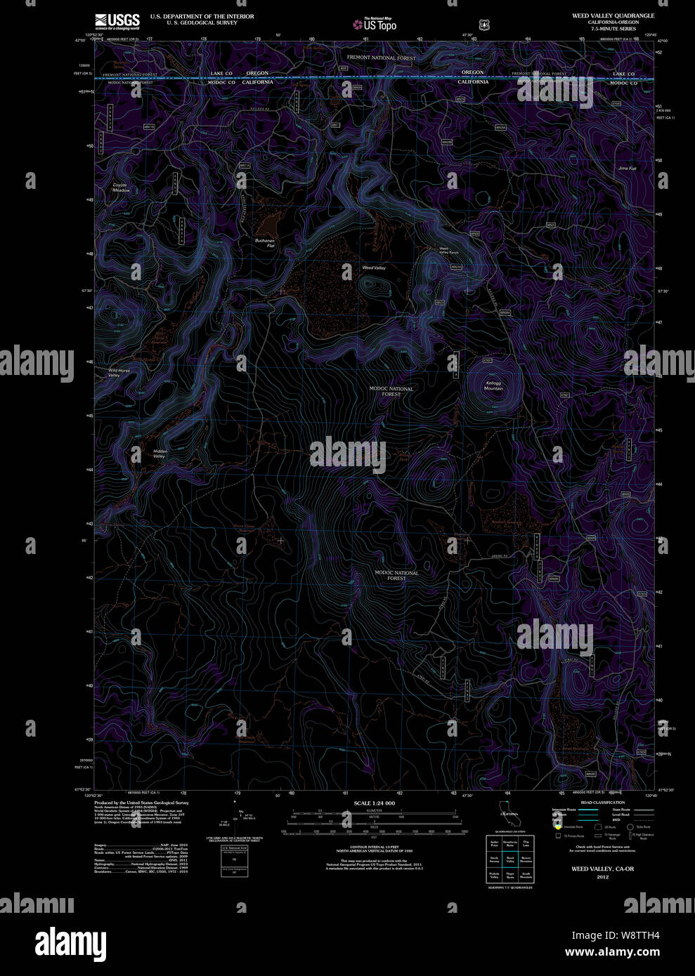 Map of weed california hi-res stock photography and images - Alamy