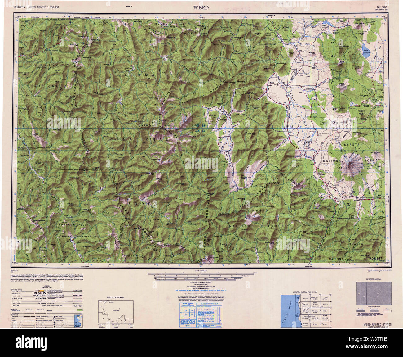Map of weed california hi-res stock photography and images - Alamy