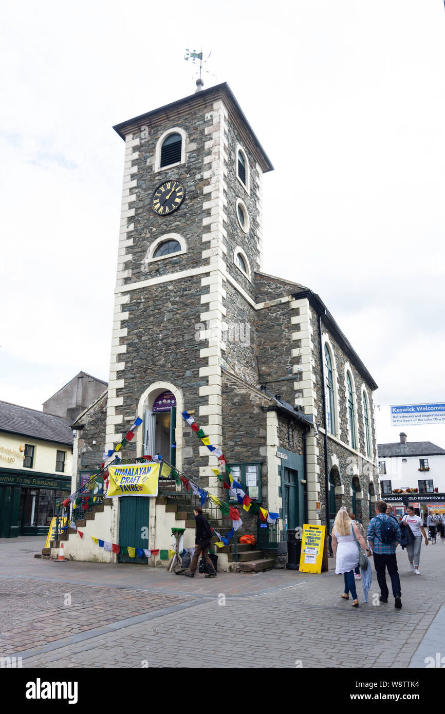 The Moot Hall, Market Square, Keswick, Lake District National Park ...