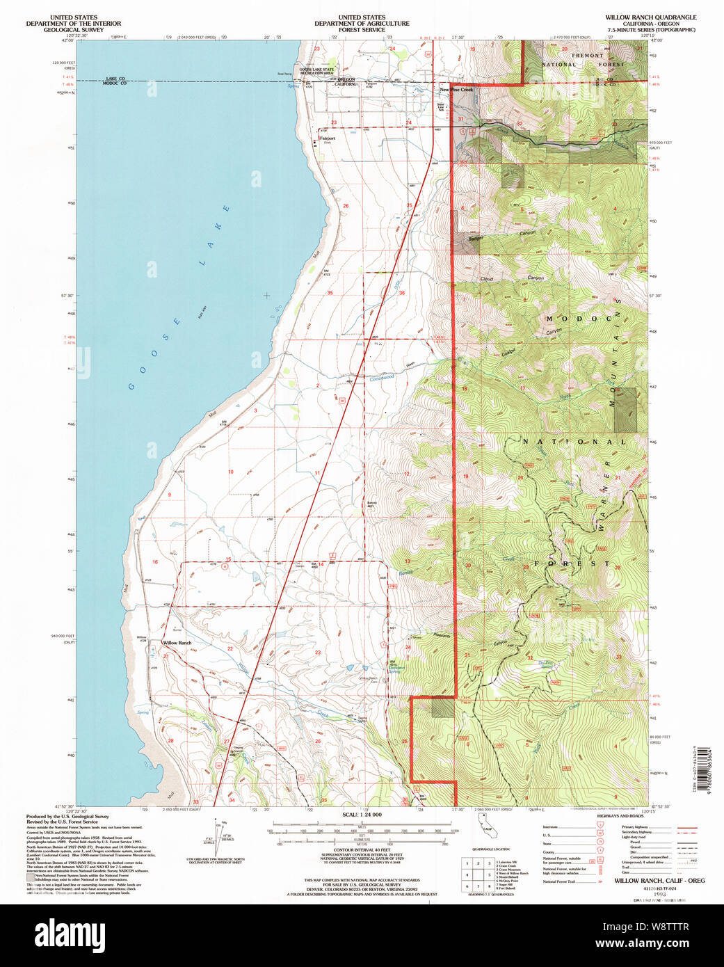 Map of willow hi-res stock photography and images - Alamy
