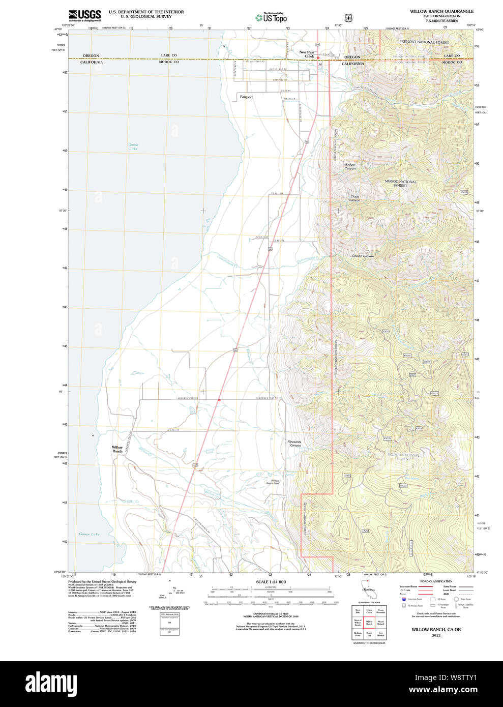 Map of willow hi-res stock photography and images - Alamy