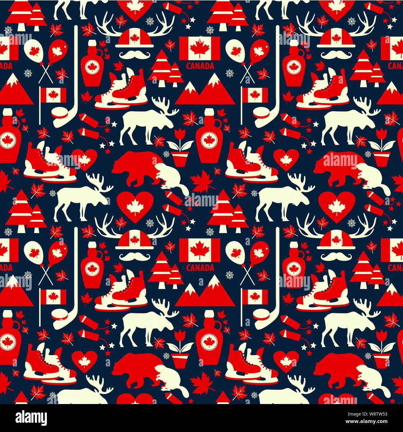 Canada sign and symbol, Info-graphic elements flat icons set in ...